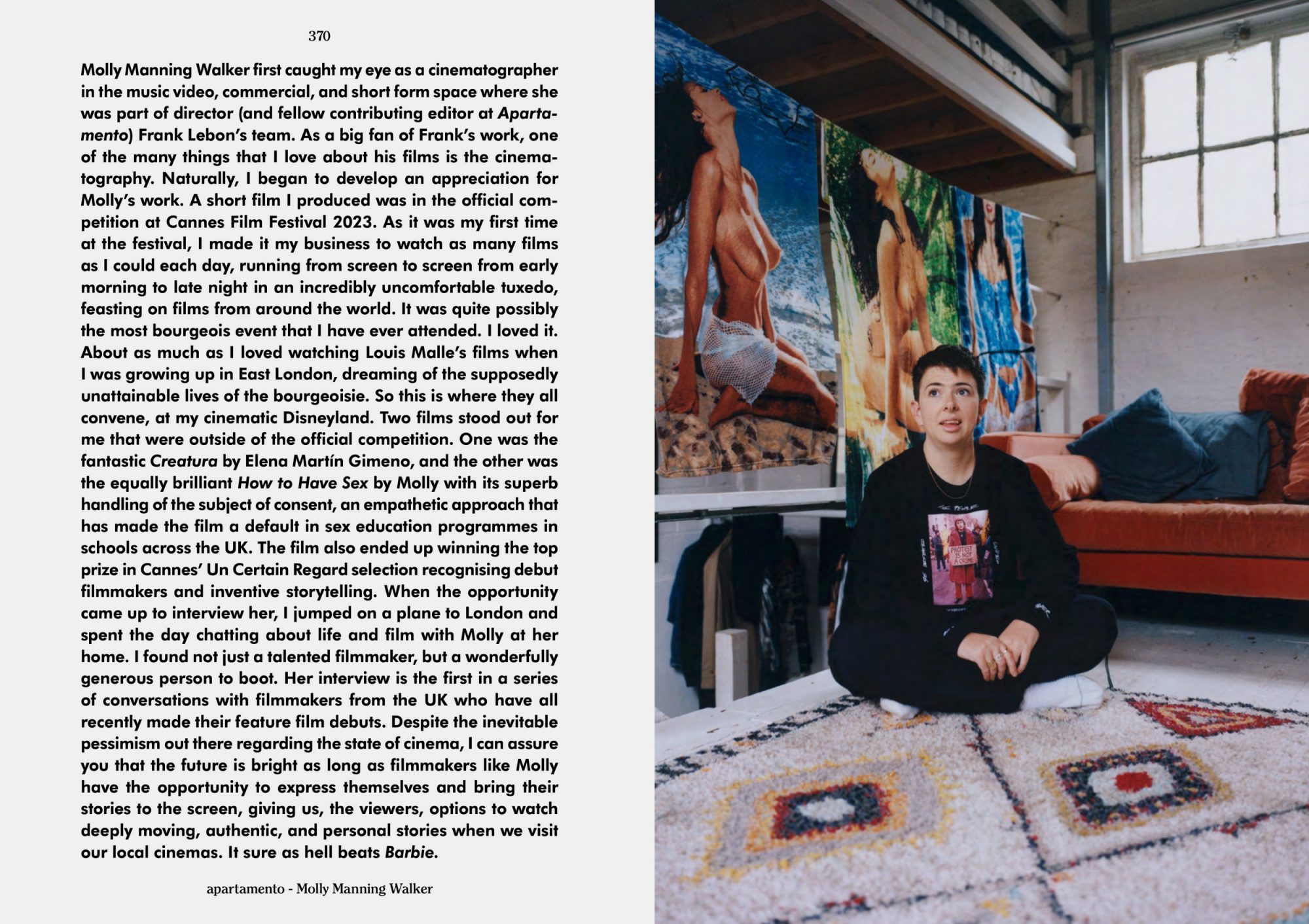 Rosie Marks Photographs Director Molly Manning Walker for Apartamento ...